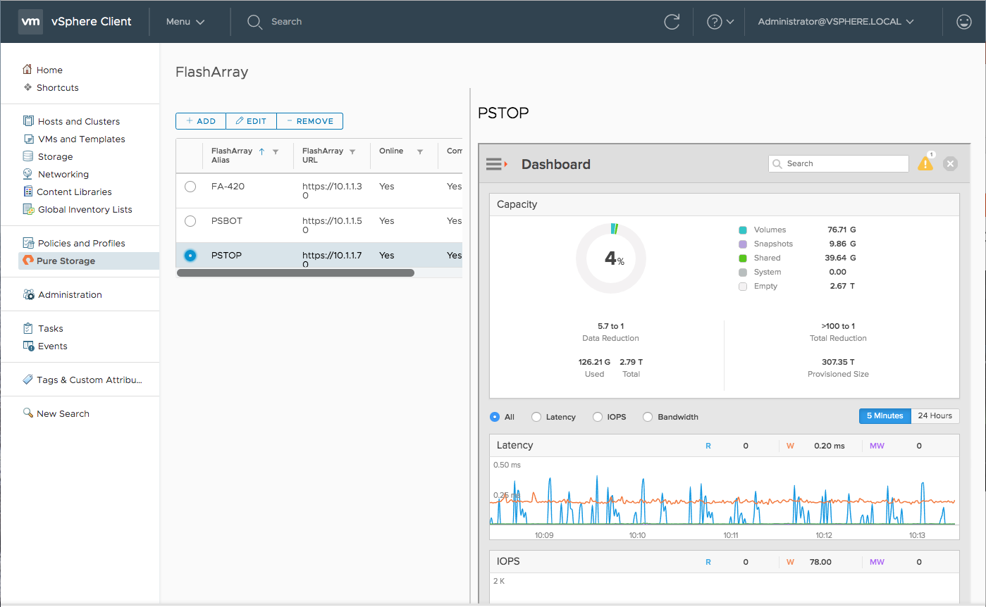 Using vVols with the Pure Storage HTML5 client – D-nix.nl
